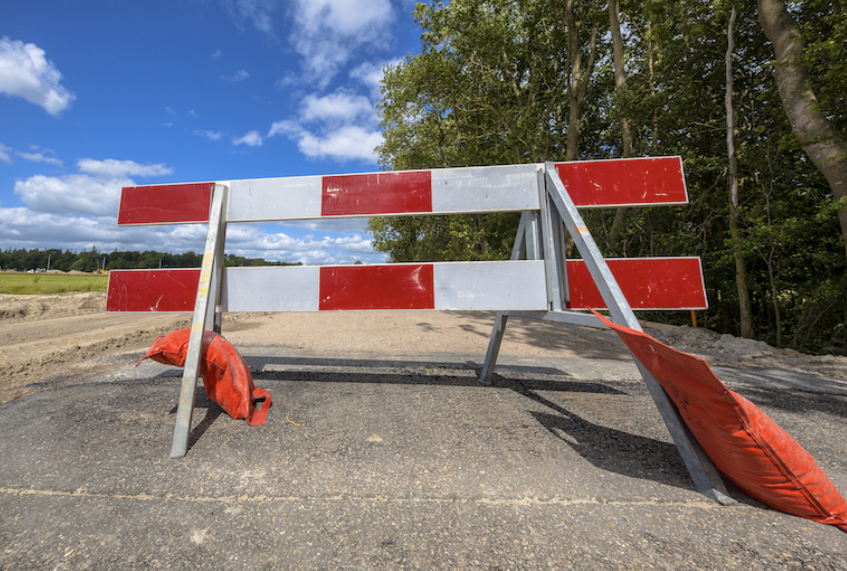 BVNL: (weg)afsluitingen ramp voor ondernemers
